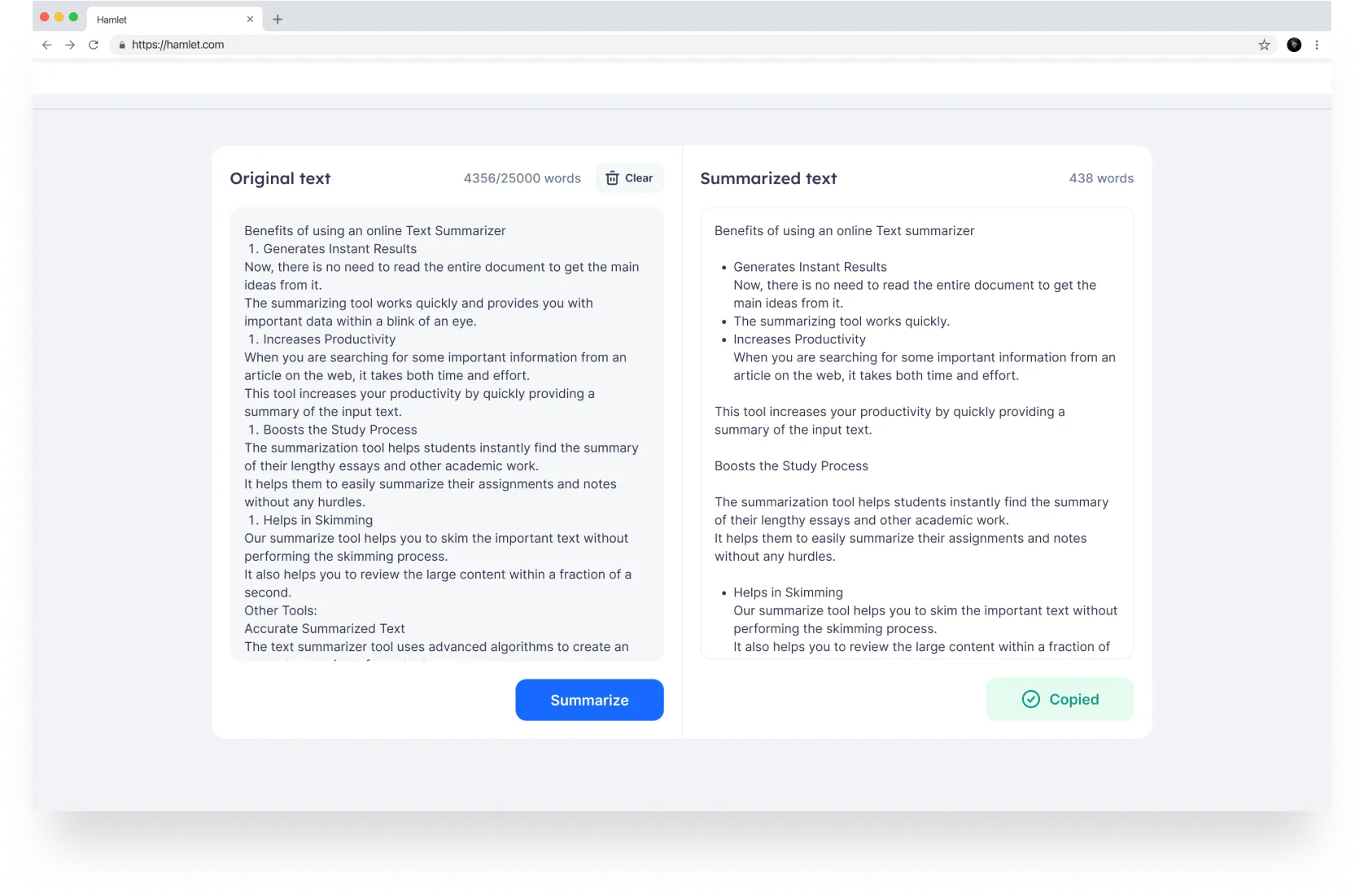 Hamlet - AI app development case study